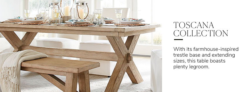 Toscana Dining Collection | Farmhouse Dining Furniture | Pottery Barn