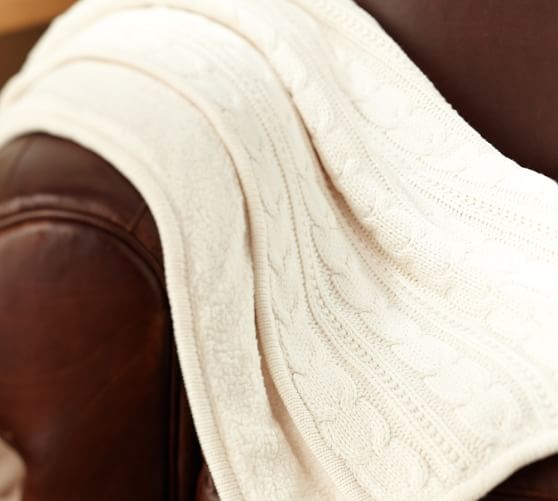 Cozy Cable Knit Throw | Pottery Barn Cozy Cable Knit Throw | Pottery Barn