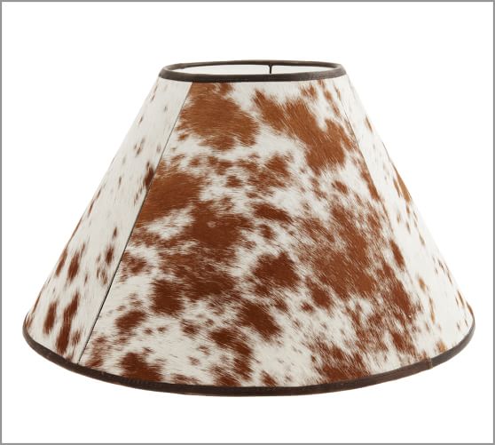 Pb Basic Cowhide Lamp Shade Pottery Barn