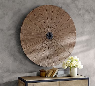 Wood Disc Wall Art | Pottery Barn