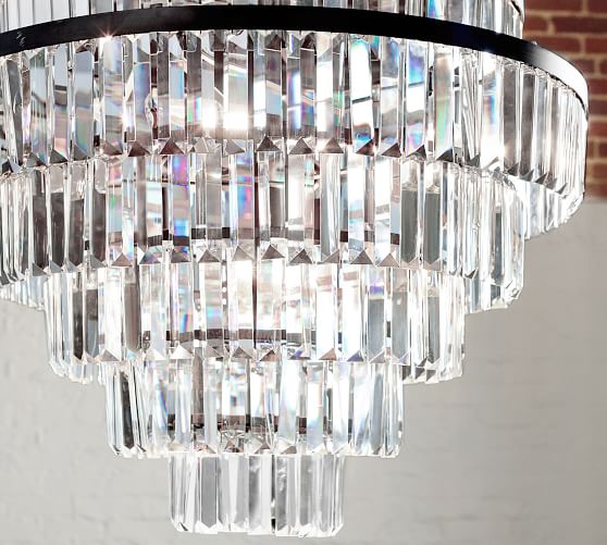 Gemma Crystal Round Chandelier | Pottery Barn