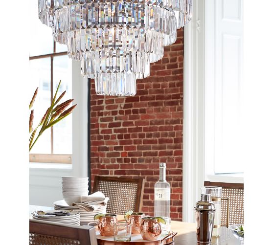 Gemma Crystal Round Chandelier | Pottery Barn