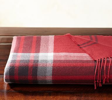 Lincoln Plaid Throw | Pottery Barn