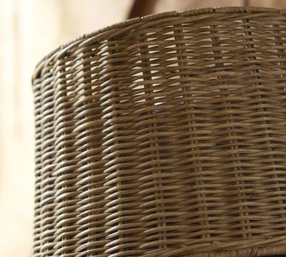 Woven Wicker Tapered Drum Lamp Shade Pottery Barn
