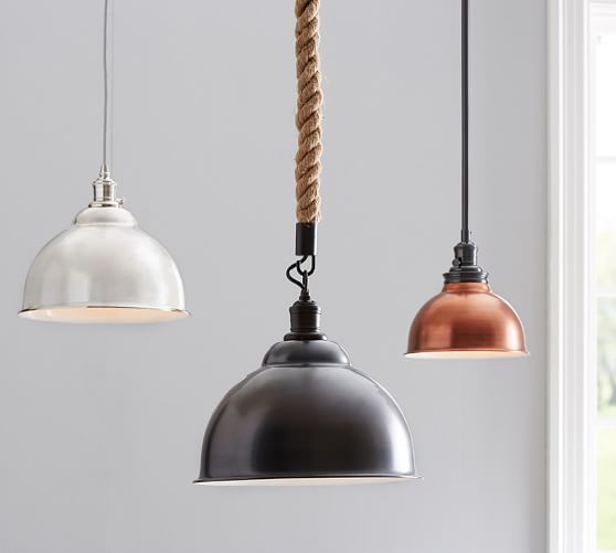 PB Classic Metal Bell Pendant | Pottery Barn