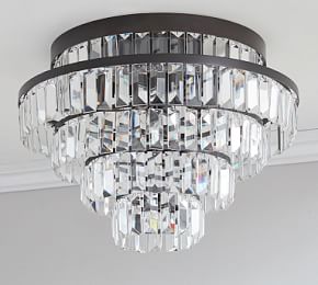 Gemma Crystal Round Chandelier | Pottery Barn