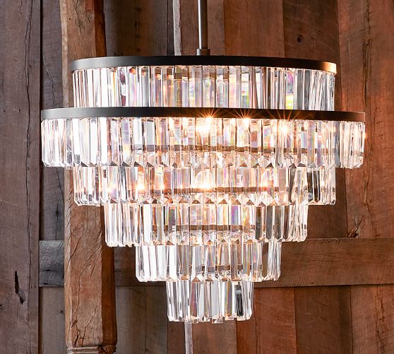 Gemma Crystal Round Chandelier | Pottery Barn
