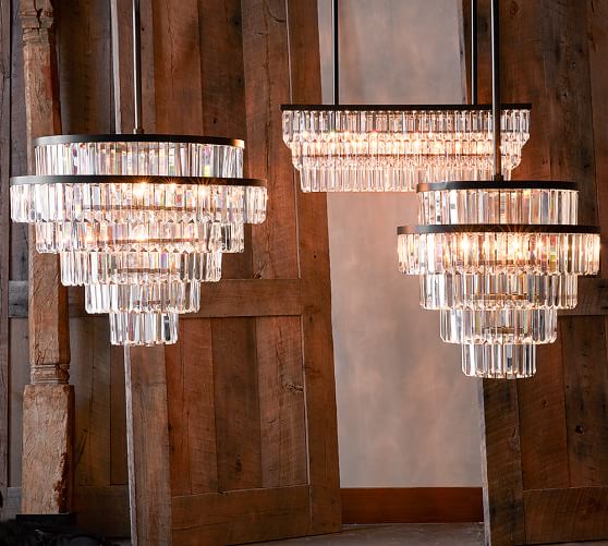 Gemma Crystal Round Chandelier | Pottery Barn