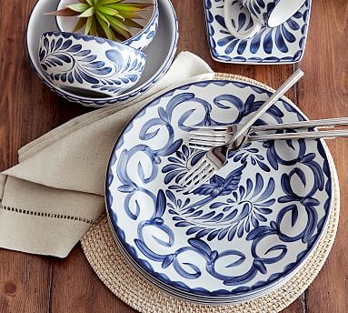 Puebla Dinner Plate, Set of 4 | Pottery Barn