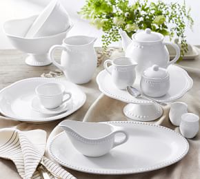 Emma Dinnerware 16 Piece Set with Soup Bowl - White | Pottery Barn