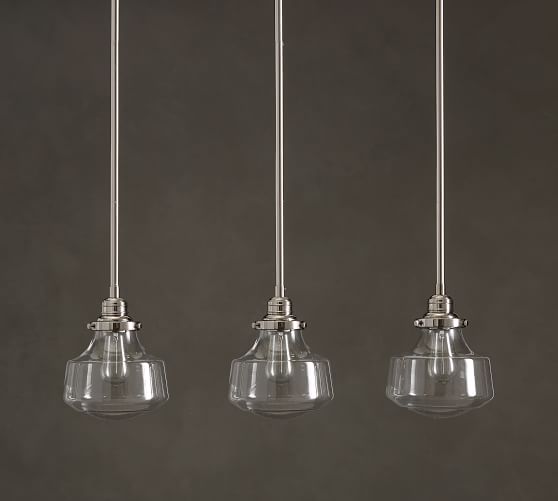 PB Classic Schoolhouse Glass 3-Light Pendant | Pottery Barn PB Classic Schoolhouse Glass 3-Light Pendant | Pottery Barn