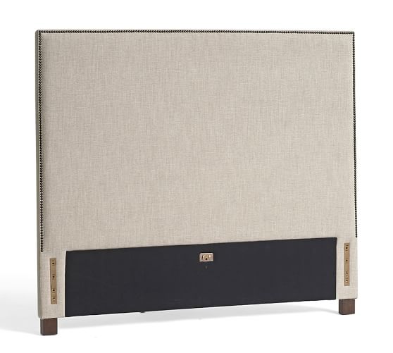 Fillmore Square Upholstered Bed And Headboard Pottery Barn