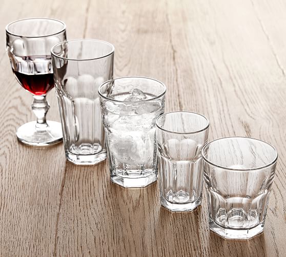 Café Glassware, Set of 16 | Pottery Barn