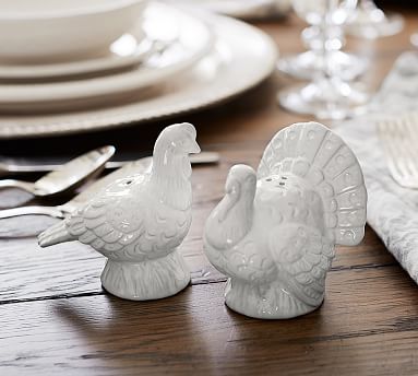 Figural Turkey Salt & Pepper Shaker, Set of 2 | Pottery Barn