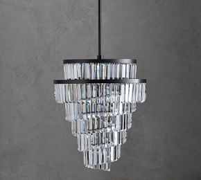 Gemma Crystal Round Chandelier | Pottery Barn