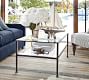 Tanner Rectangular Coffee Table - Bronze finish | Pottery Barn