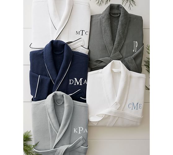 Hotel Piped Trim Robe | Pottery Barn