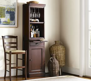 Modular Bar with Wine Grid Tower | Pottery Barn