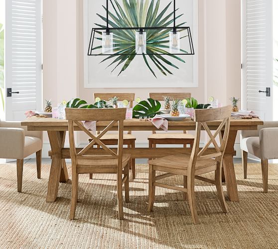Toscana Extending Dining Table, Seadrift | Pottery Barn