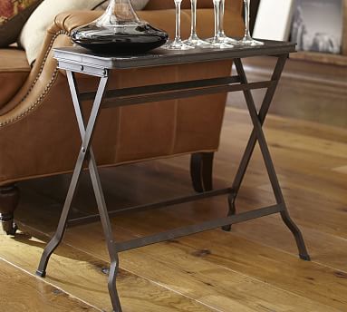 Carter Metal Folding Tray Table | Pottery Barn
