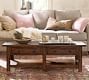 Benchwright Rectangular Coffee Table, Rustic Mahogany | Pottery Barn