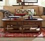 Benchwright Rectangular Coffee Table, Rustic Mahogany | Pottery Barn