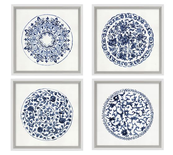 Porcelain Blue Prints | Pottery Barn