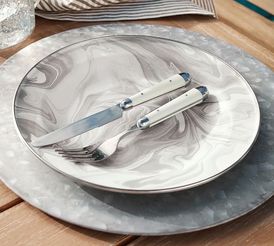 Marble Enamel Dinner Plate, Set of 4 | Pottery Barn