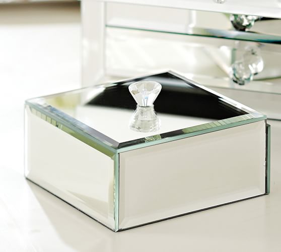 Selina Mirrored Jewelry Box | Pottery Barn