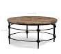 Parquet Reclaimed Wood Round Coffee Table | Pottery Barn