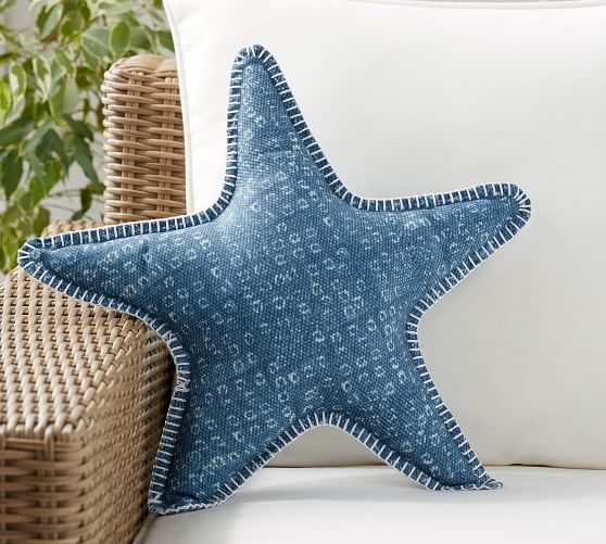 Starfish Shaped Indoor/Outdoor Pillow | Pottery Barn