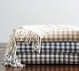 Gingham Stripe Reversible Throw | Pottery Barn