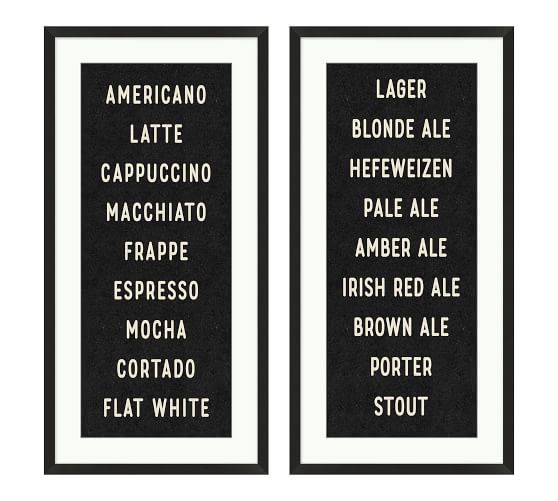 Beverage Sign | Pottery Barn