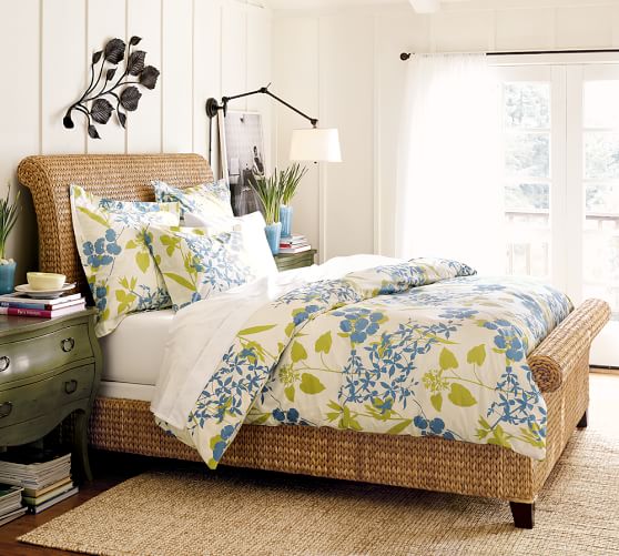 Seagrass Sleigh Bed Pottery Barn