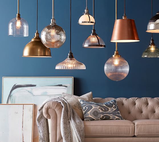 PB Classic Textured Glass Pendant | Pottery Barn