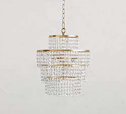 Gemma Crystal Round Chandelier | Pottery Barn