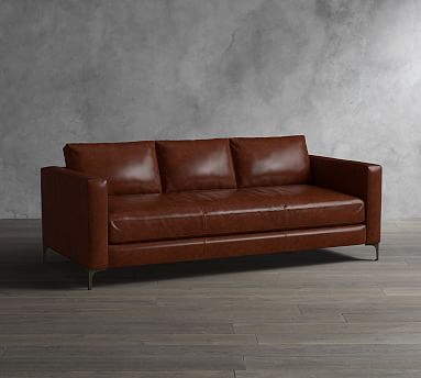 Jake Leather Sofa | Pottery Barn