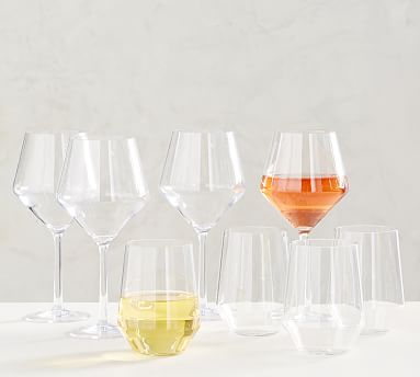 Happy Hour Acrylic Wine Glasses | Pottery Barn