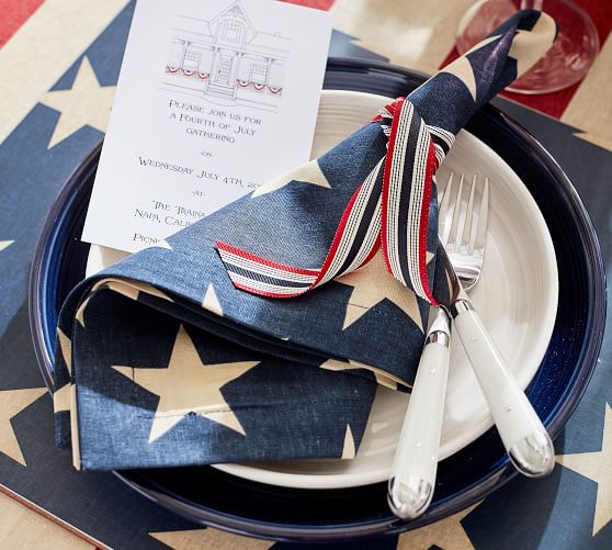 American Flag Napkin, Set of 4 | Pottery Barn