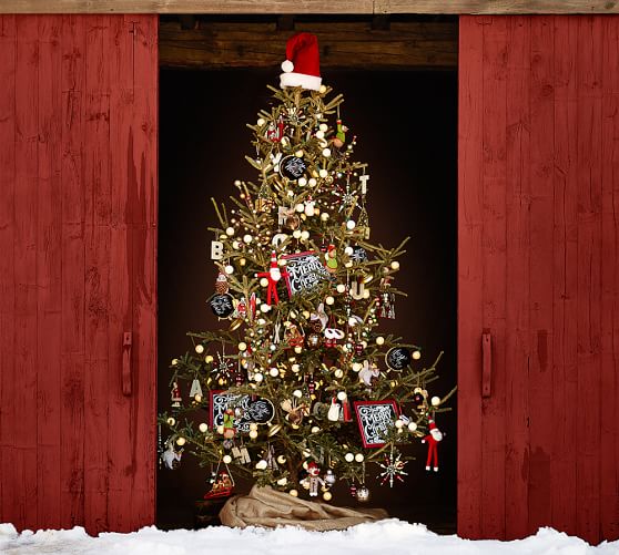 Santa Hat Tree Topper | Pottery Barn