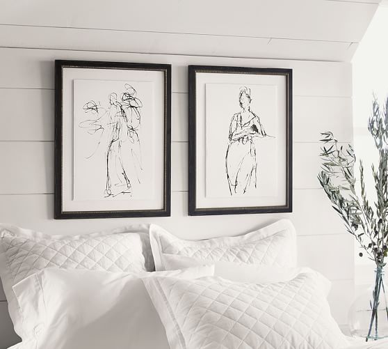 Gestural Figural Sketches Framed Print | Pottery Barn