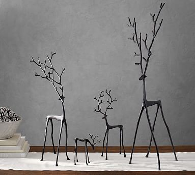 Sculpted Reindeer Objects | Pottery Barn