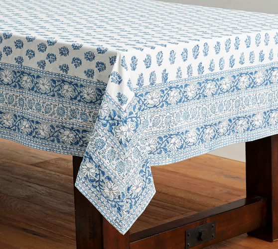Block Print Tablecloth | Pottery Barn