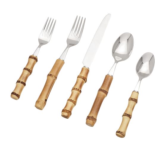 Natural Bamboo Flatware | Pottery Barn