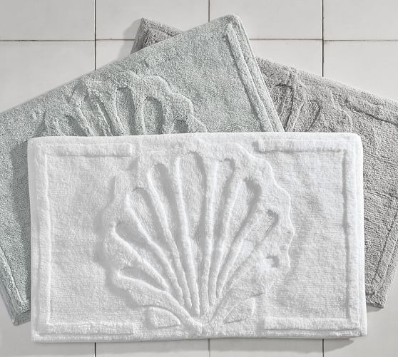 Shell Sculpted Bath Rug | Pottery Barn