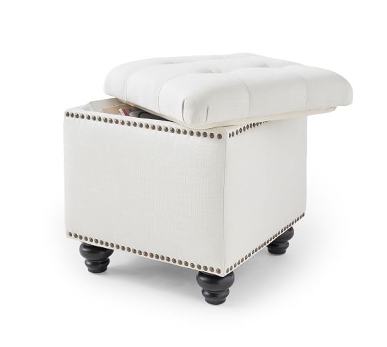 Martin Upholstered Cube | Pottery Barn