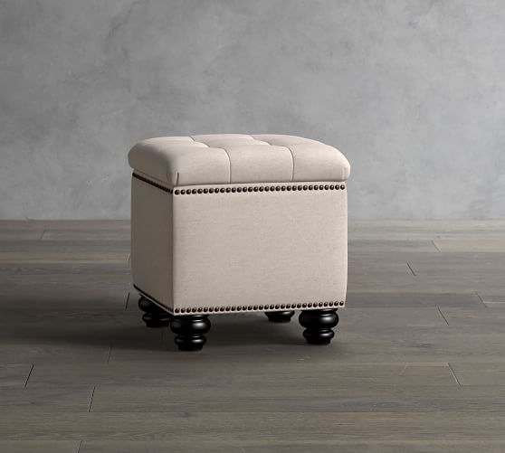 Martin Upholstered Cube | Pottery Barn