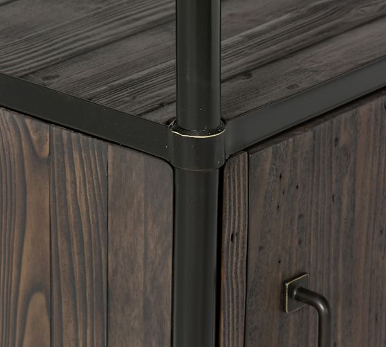 Juno Reclaimed Wood Media Tower | Pottery Barn