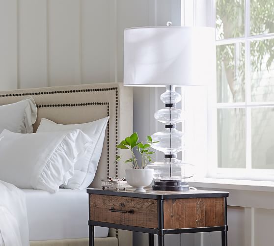 Estelle Stacked Glass Table Lamp | Pottery Barn