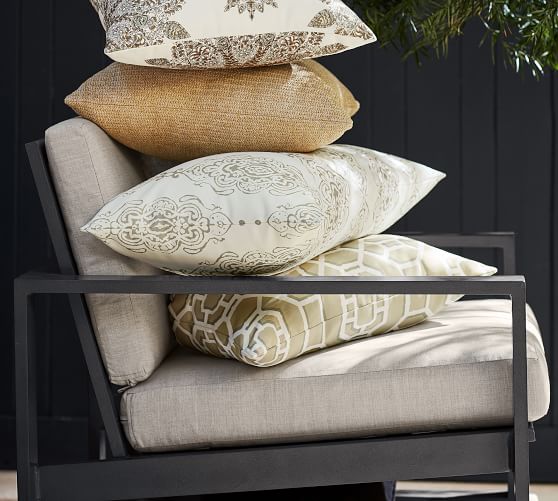 Indio Metal Occasional Chair, Slate | Pottery Barn